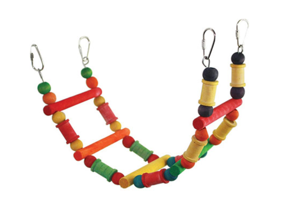 Avian Care - Bird Ladder With Blocks & Beads – Upmarket Pets Melbourne