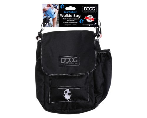 DOOG WALKIE BAG - BLACK – Upmarket Pets Melbourne