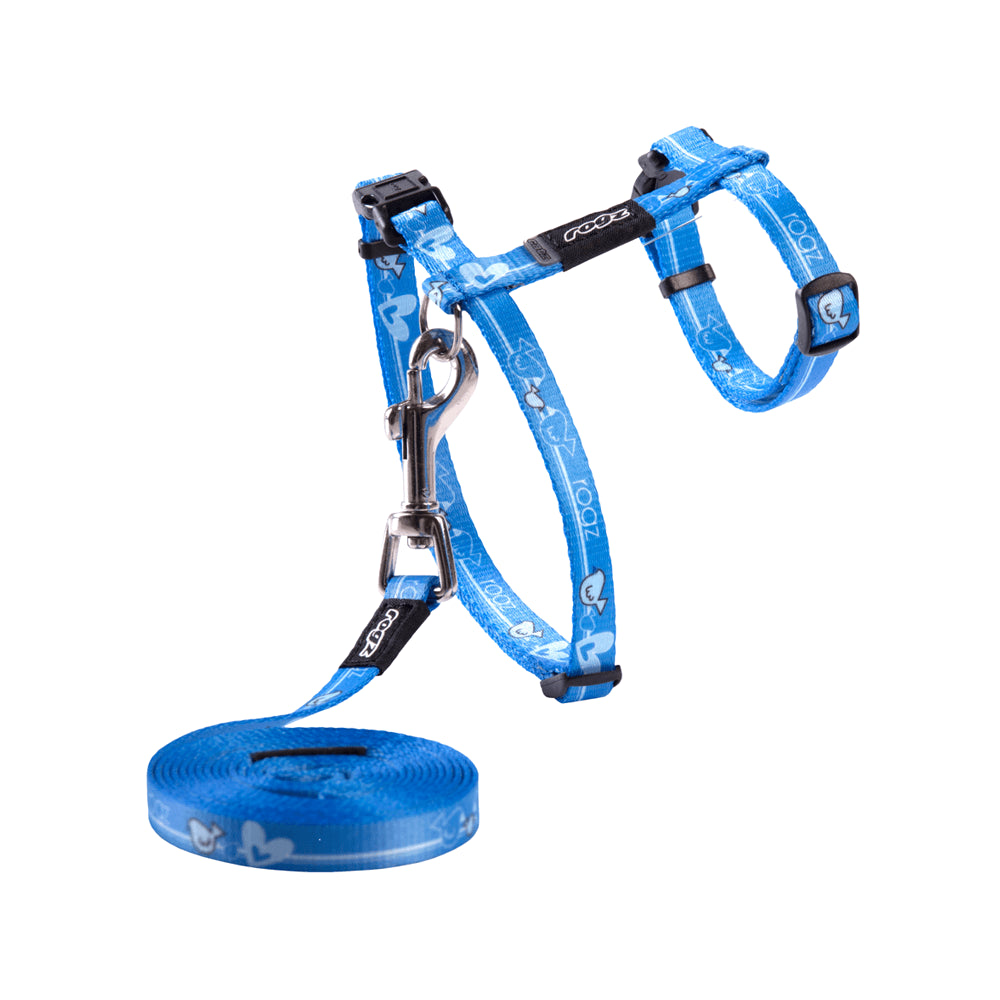 Rogz - Kiddycat Cat Harness & Lead Set Royal Blue – Upmarket Pets Melbourne