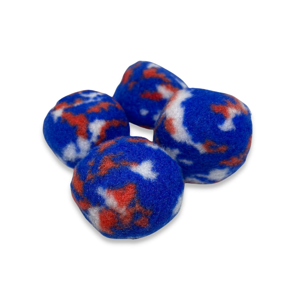 Soft Plush Dog Ball 4 in 1 - Pet Interactive Toy - Austrlian Flag ...